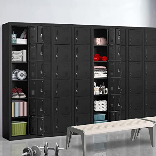 Atripark Metal Locker for Office Storage Locker Employees Locker for School Gym Lockers Corridor Locker 6 Tier 6 Door