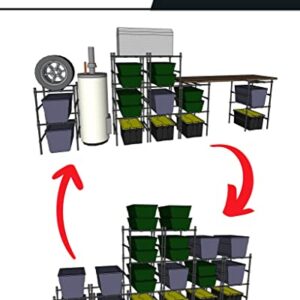 ADAPTASTACK CORE - Tote Storage Shelving System That Adapts to Any Space - Adjustable Garage Shelving Rack Solution - Heavy Duty Steel Shelf Design Holds 250 lbs. per Tote - Easily Organize Large Bins