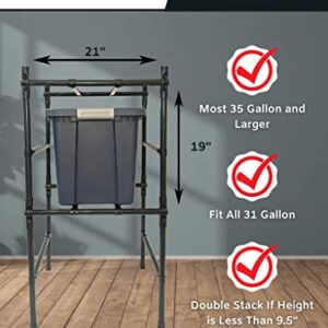 ADAPTASTACK CORE - Tote Storage Shelving System That Adapts to Any Space - Adjustable Garage Shelving Rack Solution - Heavy Duty Steel Shelf Design Holds 250 lbs. per Tote - Easily Organize Large Bins