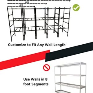 ADAPTASTACK CORE - Tote Storage Shelving System That Adapts to Any Space - Adjustable Garage Shelving Rack Solution - Heavy Duty Steel Shelf Design Holds 250 lbs. per Tote - Easily Organize Large Bins