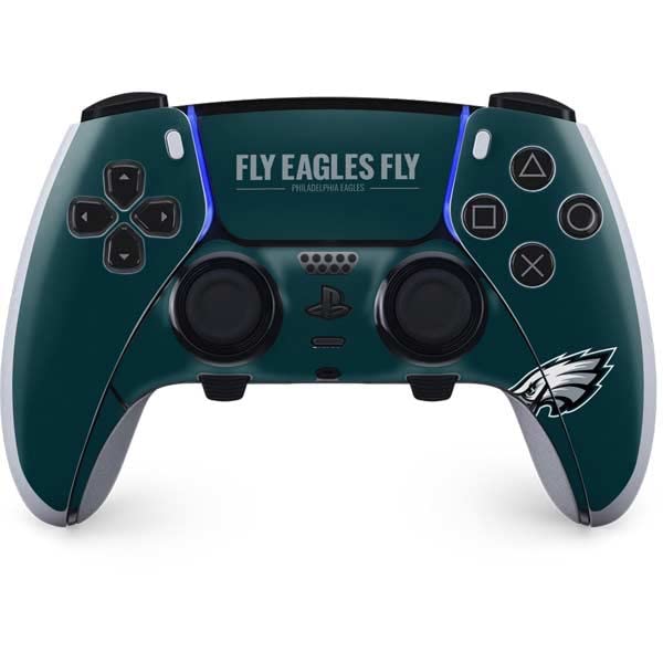 Skinit Gaming Decal Skin Compatible with PS5 DualSense Edge Pro Controller - Officially Licensed NFL Philadelphia Eagles Team Motto Design