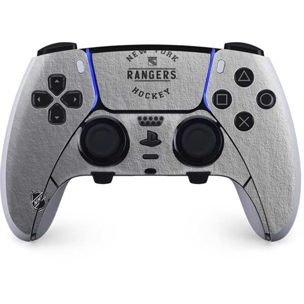 Skinit Gaming Decal Skin Compatible with PS5 DualSense Edge Pro Controller - Officially Licensed NHL New York Rangers Black Text Design