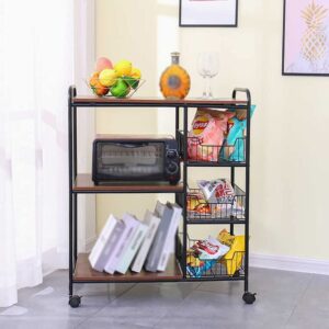 JYDQM Cart Storage Rack Kitchen Trolley Rack Shared Bathroom Storage Rack