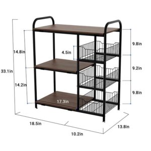 JYDQM Cart Storage Rack Kitchen Trolley Rack Shared Bathroom Storage Rack