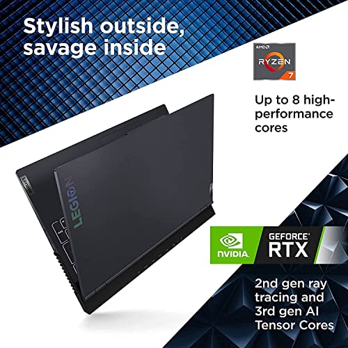 Lenovo Latest Legion 5 Pro 16" 165Hz QHD IPS Gaming Laptop, AMD Ryzen 7 5800H, 32GB RAM 1TB PCIe SSD, NVIDIA GeForce RTX 3070 8GB, Wi-Fi, Webcam, RGB Backlit Keyboard, Windows 11 Home, Grey