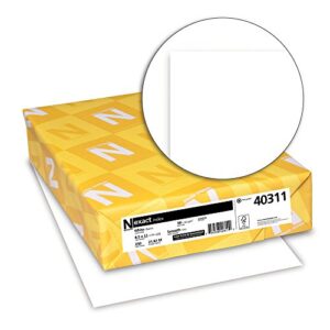 Neenah Premium Cardstock, 8.5" x 11", 65 lb/176 gsm & Neenah Cardstock, 8.5" x 11", 90 lb/163 gsm, White & Exact Index Cardstock, 8.5" x 11", 90 lb, White, 250 Sheets