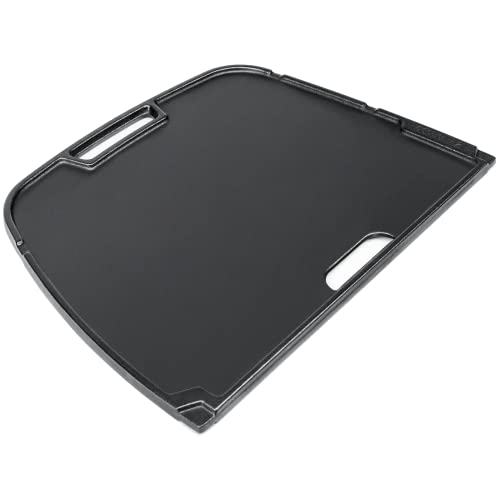 Hisencn Cast Iron Reversible Griddle for Napoleon Portable Barbecue Grill All TravelQ 285 Series, for Napoleon Pro285x, PRO285X-BK, PRO285-BK, PRO285, TQ285X, TQ285X-1, TQ285X-BL, Non-Stick, 1-Pack