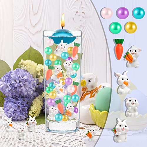 VKEKIEO Pearls, Floating Water Pearl Beads, Round and Plastic vase Filler Beads for Holiday, Floating Candle, Party