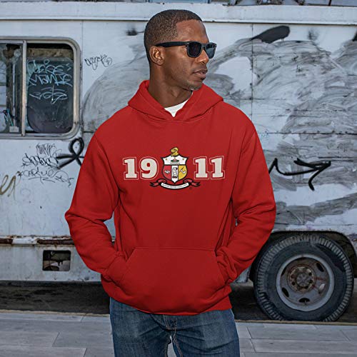 Bad Bananas Kappa Alpha Psi Fraternity Paraphernalia - Nupe - Pullover Hooded Sweatshirt (Hoodie) - Official Vendor - 1911 Crest Cardinal Large