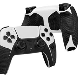 TALONGAMES Controller Grips Compatible with Playstation 5 DualSense, Anti-Slip, Sweat-Absorbent, Textured Skin kit, for PS5 Controllers Handle Grips, Buttons, Triggers, D-pad (Pro Version - Black)