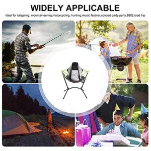 NOBLEDUCHESS Swinging Camping Chair,Portable Outdoor Folding Rocking Chair,Hammock Camping Chair, Aluminum Alloy Adjustable Back Swinging Chair, Folding Rocking Chair with Cup Holder