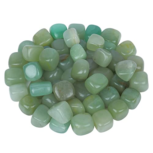 Green Jade Natural Gemstones - Tumbled Crystals - Positive Crystals - Small Crystals Bulk - Stone Chakra Set - Healing Reiki Crystals - Stone to Decoration - Smooth Stones