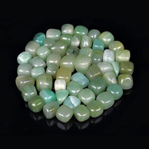 Green Jade Natural Gemstones - Tumbled Crystals - Positive Crystals - Small Crystals Bulk - Stone Chakra Set - Healing Reiki Crystals - Stone to Decoration - Smooth Stones