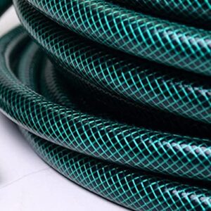 Darnassus PVC Garden Hose 1/2 Inch, Flexible Water Hose with Brass Fittings, No Leaking, Heavy Duty, for Household, Outdoors, Lawns, Patio (15 FT, Green)