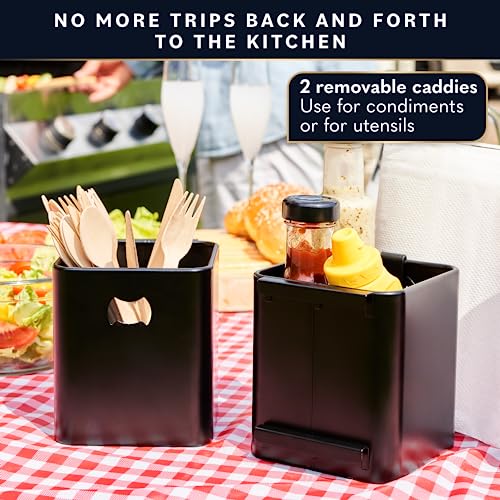 Griddle Caddy - BBQ Caddy & Outdoor Cooking Caddy - Grill Caddy for Blackstone BBQ Grill - Grill Accessories Outdoor Grill, Grilling Accessories, Griddle Accessories BBQ Accessories BBQ Gifts for Men