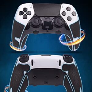 Hotline Games 2.0 Plus Controller Grip Compatible with PS5 DualSense Edge Controllers Grips Tape, Textured Soft Skin Kit, Anti-Slip, Sweat-Absorbent, Easy to Apply (for Handle Grips)