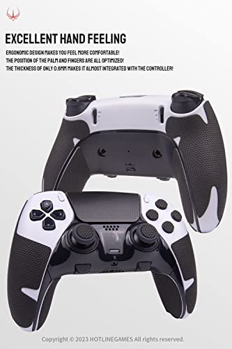 Hotline Games 2.0 Plus Controller Grip Compatible with PS5 Dualsense Edge Controller Controllers Grips Tape, Anti-Slip, Sweat-Absorbent, Easy to Apply (for Handle Grips+Buttons+Triggers)