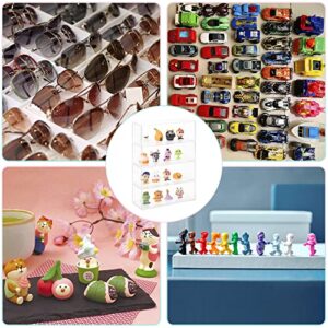 JOYMOMO Acrylic Display Case 4 Layer Mini Action Storage Box Cabinet Organizer for Mini Toys