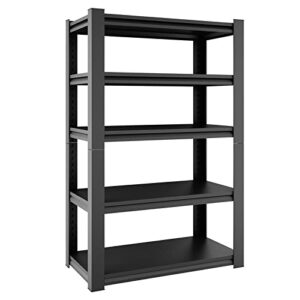 leariso garage shelving unit, 72" h garage storage shelves adjustable heavy duty shelving, metal shelving shelves for storage racks warehouse basement kitchen, 5-tier,35.4" w x 15.7" d x 72" h