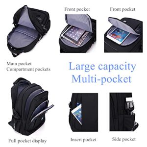 YJMKOI Large Capacity Trolley Backpack Middle School Rolling Bookbag Carry-on Luggage School Bagwith Wheels