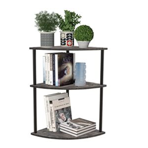 JOIN IRON Desktop Corner Stand, 3 Level Corner Storage Organizer, for Small Spaces, Home Office, Kitchen, Bathroom, 11.8 "L x 11.8" W x 19.2 "H