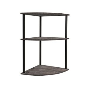 JOIN IRON Desktop Corner Stand, 3 Level Corner Storage Organizer, for Small Spaces, Home Office, Kitchen, Bathroom, 11.8 "L x 11.8" W x 19.2 "H