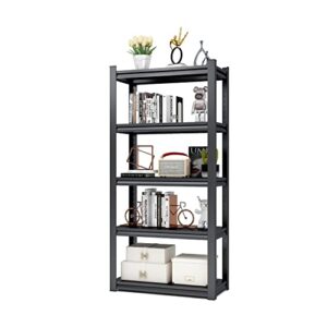 2000lbs capacity 5-tier metal storage shelves, adjustable garage shelving unit, heavy duty shelves organization multipurpose storage shelf warehouse basement kitchen living room, 31.5"w x15.7"d x63"h