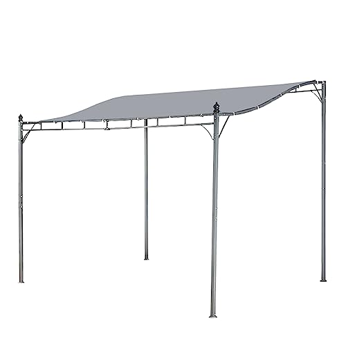 Aweather Steel Outdoor Pergola Gazebo Patio Canopy Shelter Outdoor Sun Shade for Door Porch,Garden, Backyard,Grill (Grey)