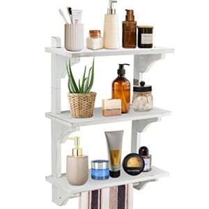 wall shelves for bathroom decor, over toilet floating wall shelves for living room kitchen storage,wall mounted bathroom storage shelves for kitchen, living room, plants, pictures,toilet paper