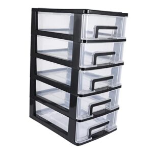 hapinary storage bins for clothes black dresser set clear container plastic organizer drawers desktop drawer case plastic storage bins with drawers storage rack locker storage box paper