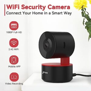 CPVAN Security Indoor Camera Wireless, 1080P FHD, Pan & Tilt, Night Vision, AI Motion Detection & Tracking, 2-Way Audio Home Security Camera for Baby, Elder, Nanny, Pet, Local and Cloud Storage