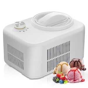 antarctic star ice cream maker for gelato, freezen yogurt, ice cream sorbet, compact size, knob-operated control, upper mixing, good choice for kids