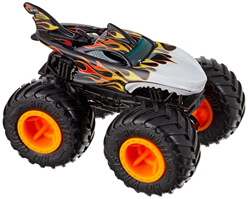 Hot Wheels Monster Trucks, 1:64 Scale Monster Trucks Toy Trucks, Set of 4, Giant Wheels, Favorite Characters and Cool Designs