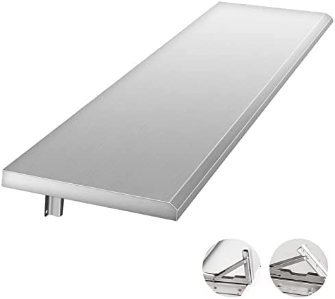 AHLOKI Metal Shelf | Stainless Steel Wall Mount Shelving for Commercial Restaurant, Kitchen, Laundry Room, Food Truck,72L X 12W Inch