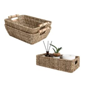 StorageWorks Seagrass Storage Baskets