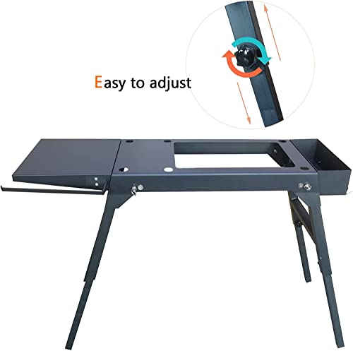 BSARTE Upgraded Griddle Stand Compatible for Blackstone Griddle Stand 17 Inch 22 Inch Table Top Griddle, for Outdoor Cooking Grill Camping with Shelf Spice Rack Tissue Holder Hooks