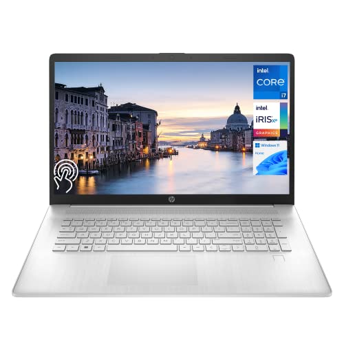 HP Newest Laptop, 17.3” HD+ Touchscreen Display, 12th Gen Intel Core i7-1255U Processor, 16GB RAM, 2TB PCIe SSD, Backlit Keyboard, Fingerprint Reader, Wi-Fi, Windows 11 Home, Silver