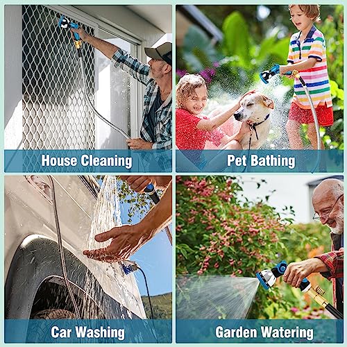 Garden Hose 100 ft Metal - Stainless Steel Water Hose Flexible Heavy Duty Garden Hose Collapsible and No Kink Water Pipe