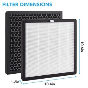 G3 H13 HEPA Replacement Filter Fit for Air Purifier - 3 Pcs True HEPA Filter Compatible with AMEIFU G3 Air Purifier and VEWIOR A3 Air Purifier