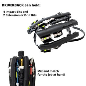 Driverback Bit Holder| New Retractable Magnetic Bit Organizer for Your Impact Driver, Perfect Tool Accessory | Made in USA