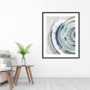 Amanti Art Fantasy Shell II by Emma Peal Wood Framed Wall Art Print (33 in. W x 41 in. H), Svelte Noir Black Frame