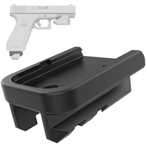 magmount - rail mount base plate for glock and mantis x2, x3 and x10 | fits glock 17 19 22 23 26 | magazine base plate replacement (black)