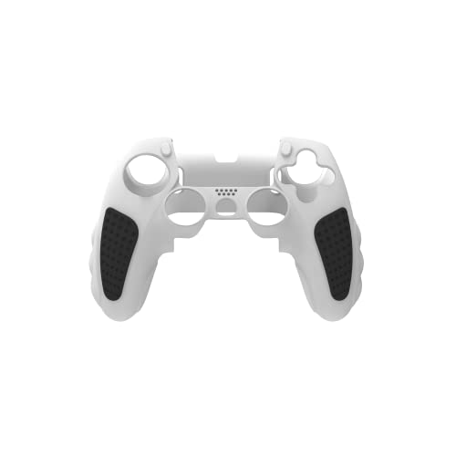 Anti-Slip Ergonomic Silicone Cover Case for ps5 Edge Controller, Soft Rubber Protector Skin for ps5 Edge Wireless Controller with Thumb Grip Caps (White)