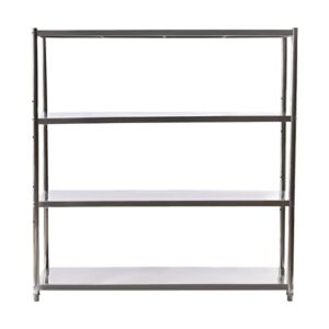 4 tier storage cart organizer,stainless steel shelving adjustable shelf storage unit stainless steel heavy duty shelving for kitchen commercial office garage storage