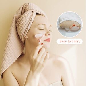 CUTELIILI Pink Gua Sha Facial Tools, Skin Care Products,Face Roller & Jade Roller for Face Care to Reduce Wrinkles and Lifting