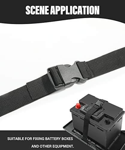 AOCISKA 39 Inch Battery Strap with Buckle,Battery Tie Down Strap,Battery Box Strap,Quick-Release Polypropylene Webbing Strap,Safely Secures Your Battery Box,Battery Straps for Cars Trucks Boats