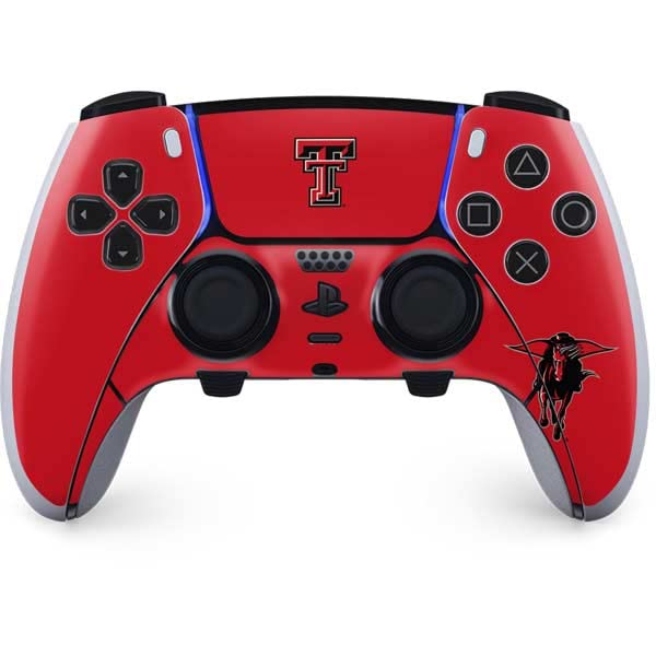 Skinit Gaming Decal Skin Compatible with PS5 DualSense Edge Pro Controller - Officially Licensed Texas Tech Red Raiders Design