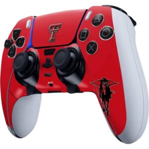 Skinit Gaming Decal Skin Compatible with PS5 DualSense Edge Pro Controller - Officially Licensed Texas Tech Red Raiders Design