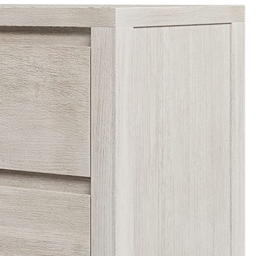 JIJIWANG Modern Dressers for Bedroom Dresser with 9 Drawers,TV Stand Storage Chest of Drawers Clothes Organizer, Wooden Nightstand for Living Room Closet Entryway Hallway,Stone Gray