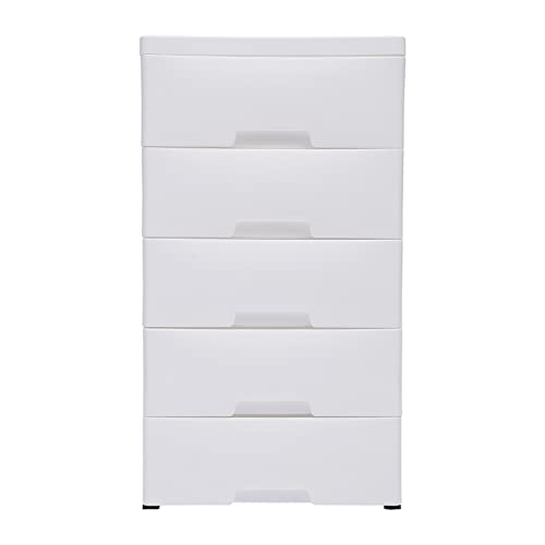 Storage Cabinet, Tall Plastic Drawers Dresser, Large Capacity Closet Drawers Organizer for Clothes Playroom Bedroom Furniture